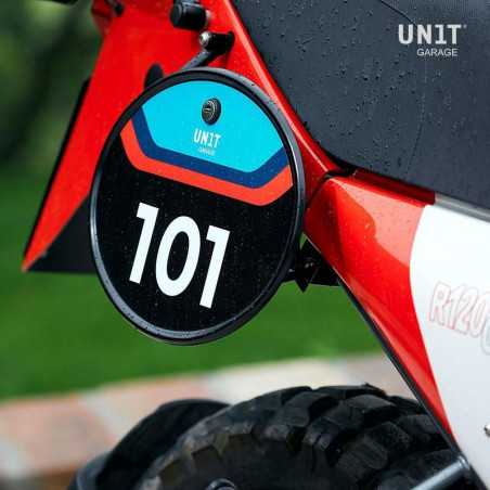 Unit Garage Number sticker - white・R12 Store