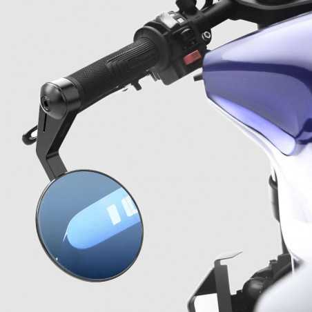 Rizoma Eccentrico handlebar mounted mirror BMW R NineT - black