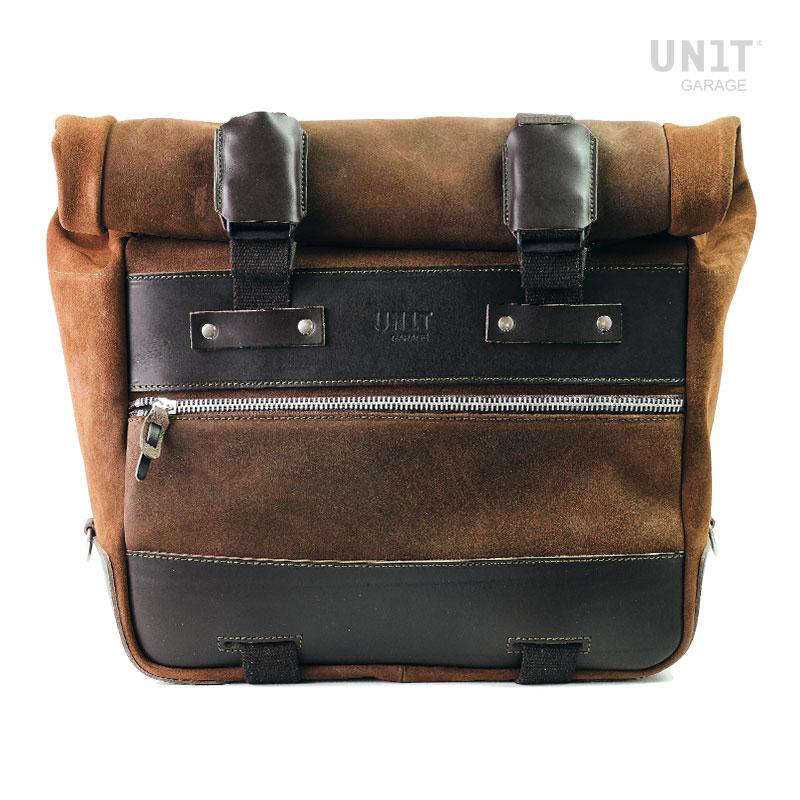 Leather pannier Cult Colorado Brown + frames Unit Garage・R12 Store