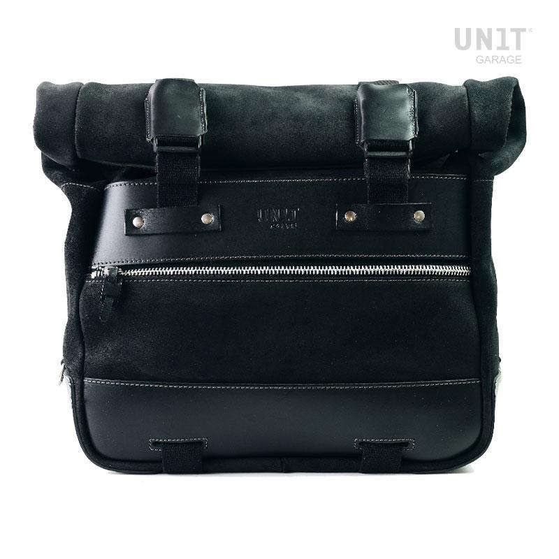 Leather pannier Cult Jet Black + frames Unit Garage・R12 Store